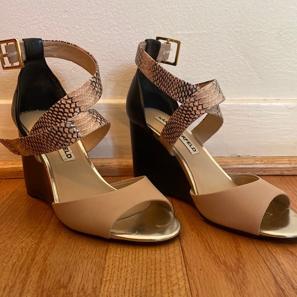 Karl Lagerfeld | Shoes | Karl Lagerfield Paris Radka Neutral And Snake ...